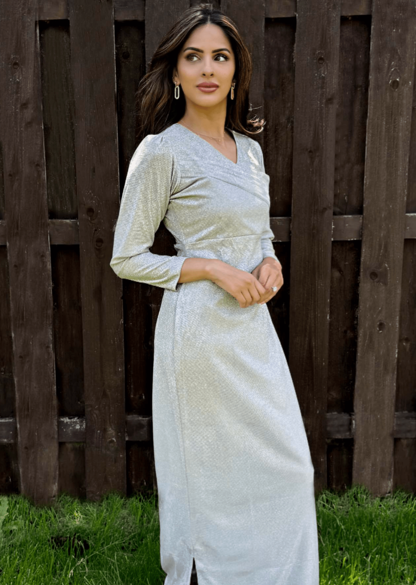 Silver Festive Jazz Dress